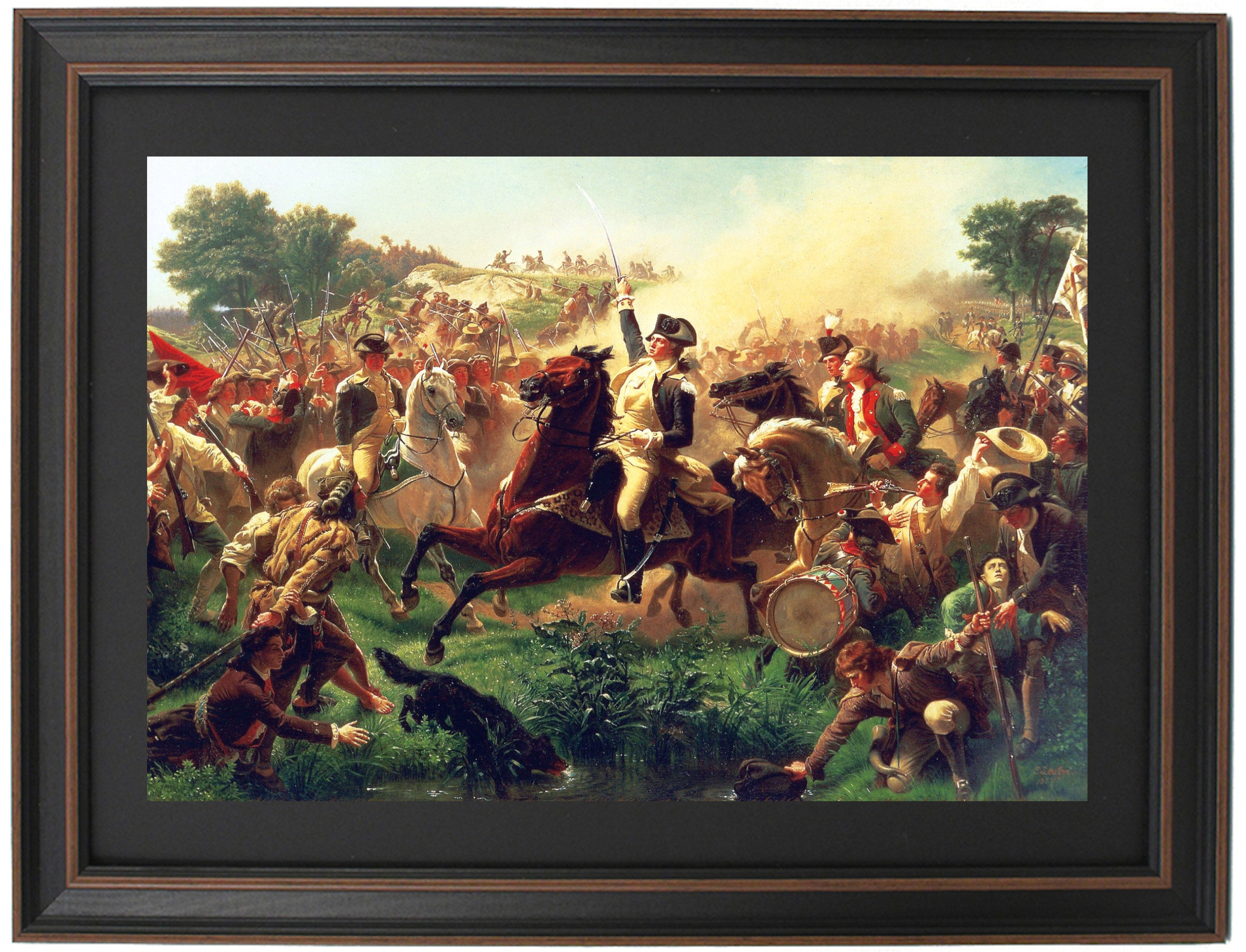 Darby Home Co Washington Rallying the Troops at Monmouth by Emanuel ...