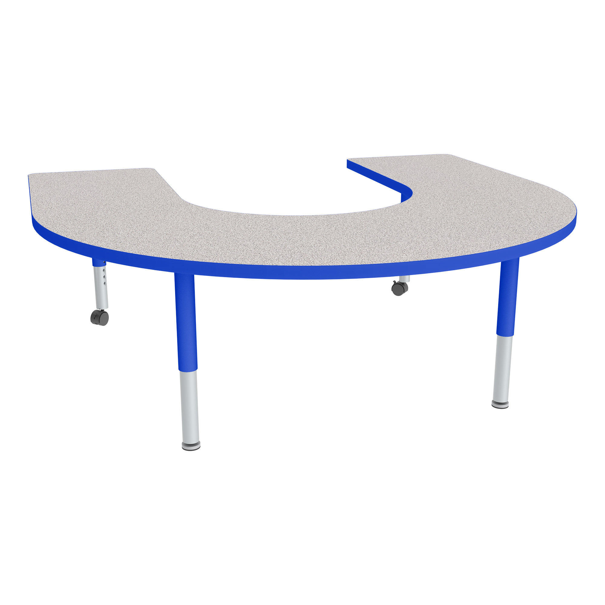 Sprogs Adjustable Height Horseshoe Preschool Classroom Activity Table ...