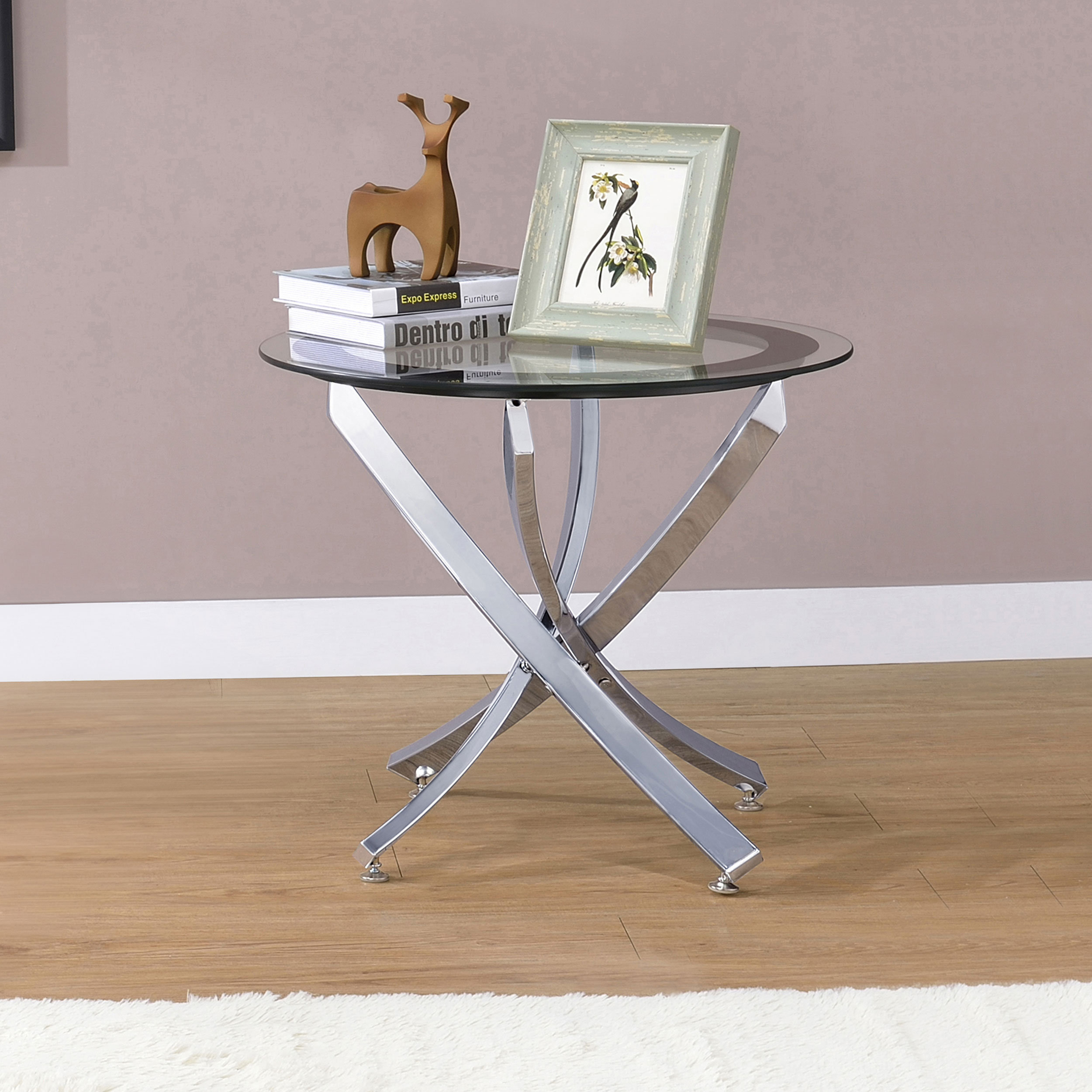 Alma Brooke Glass Top End Table | Wayfair