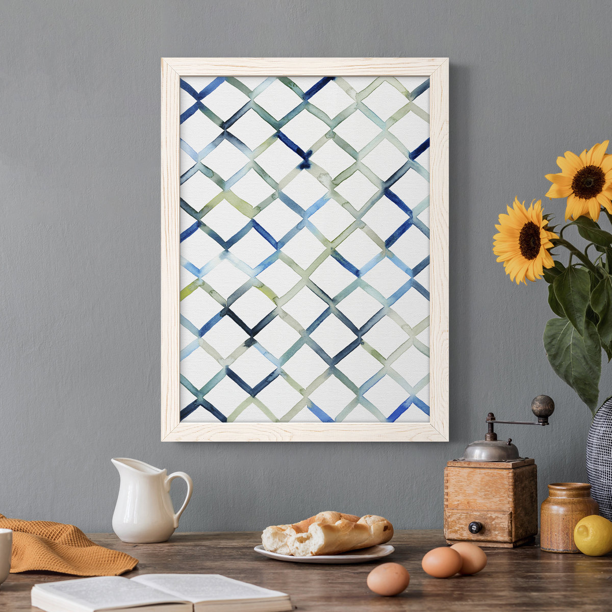 Latitude Run® Sea Lattice II Sea Lattice II - Picture Frame Print on ...
