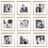 Haus and Hues Wood Picture Frame - Set of 9 | Wayfair