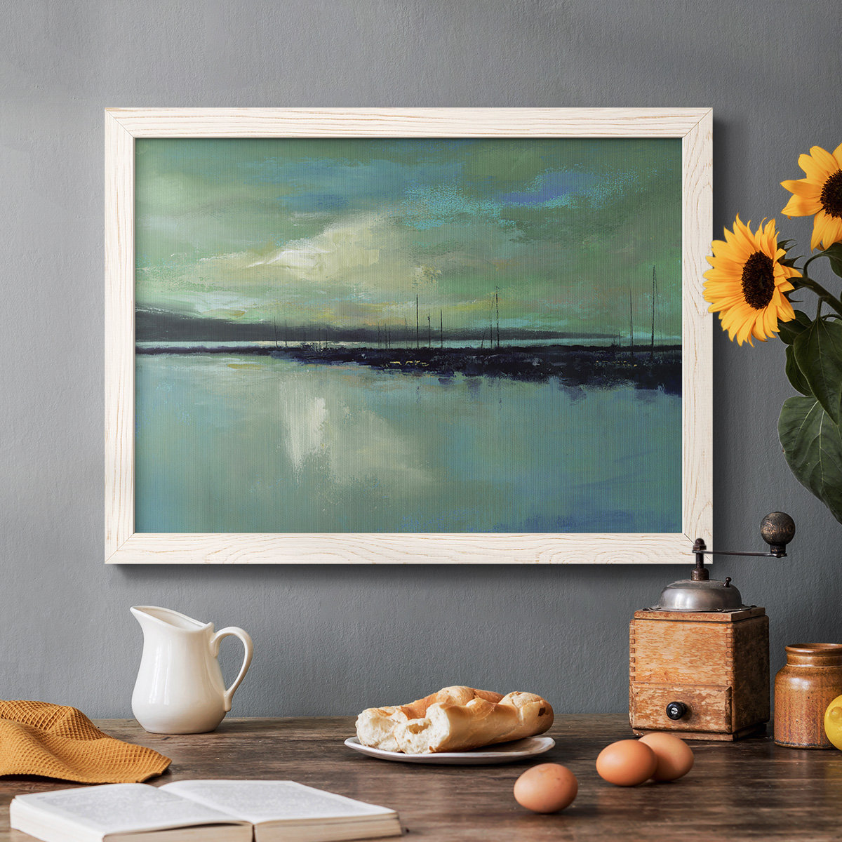 Winston Porter Harbor Light Framed On Canvas Print | Wayfair