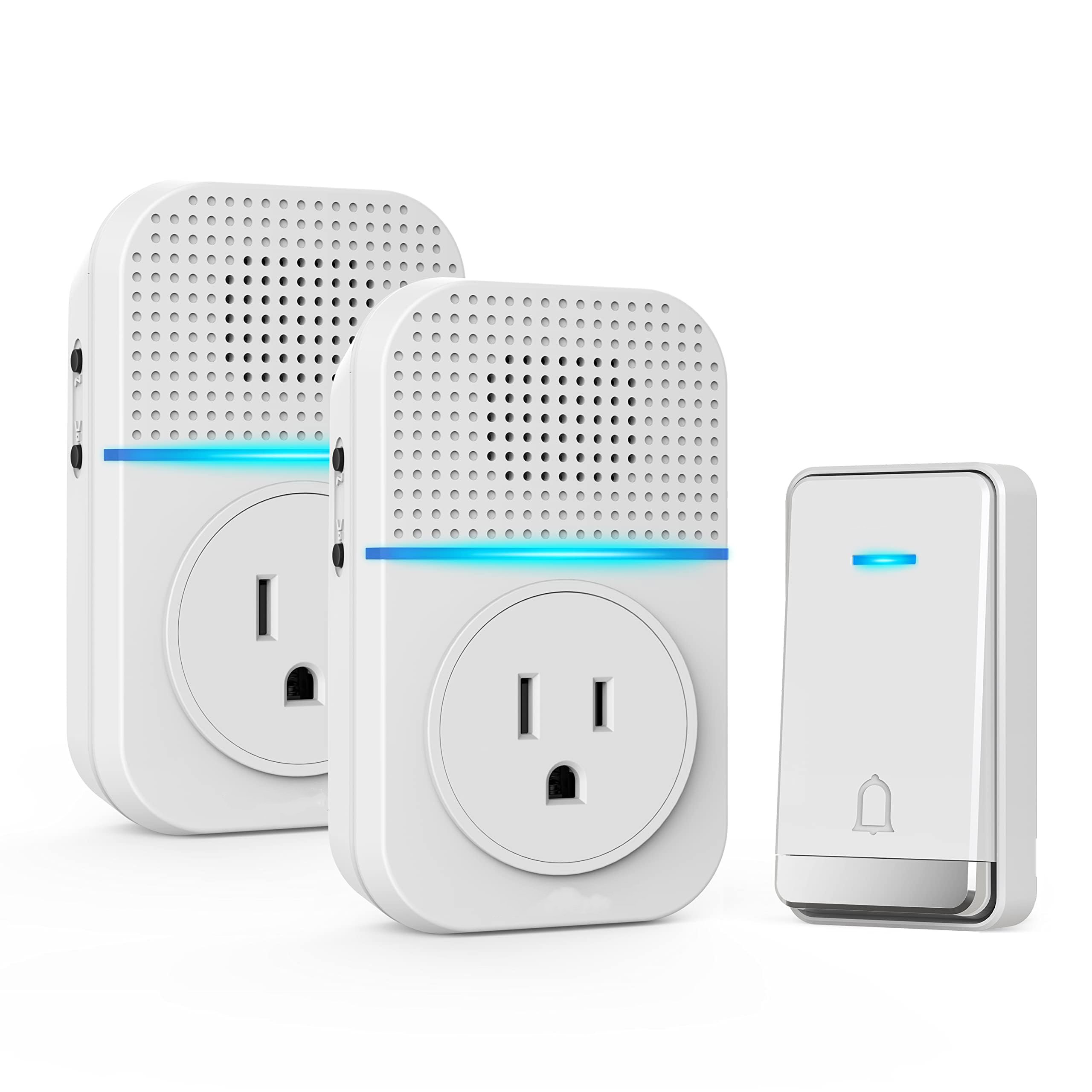 Ebern Designs Wireless Doorbell, Self-Powered Doorbell, 0-110Db Plug ...