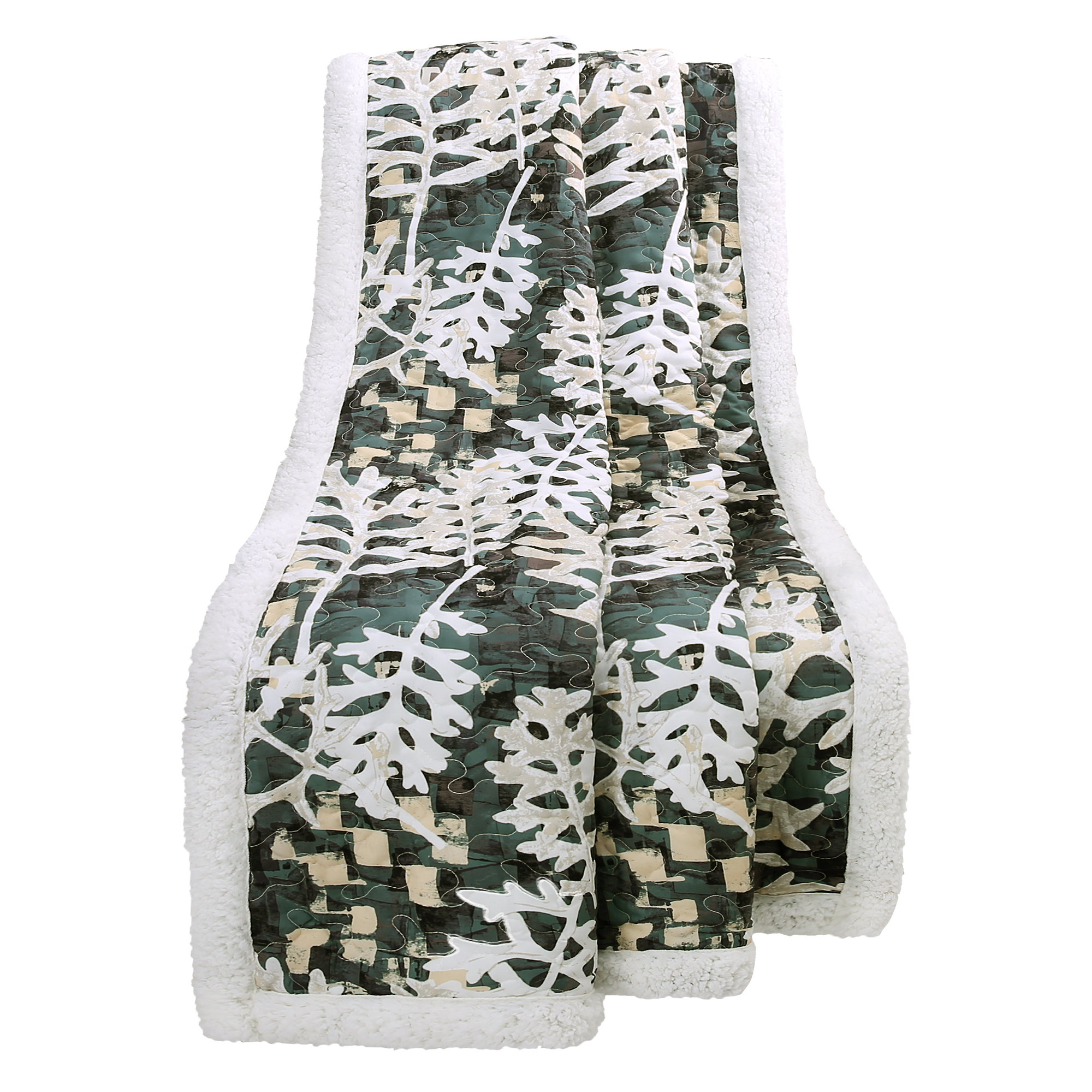 Lush Decor Camouflage Leaves Throw | Wayfair