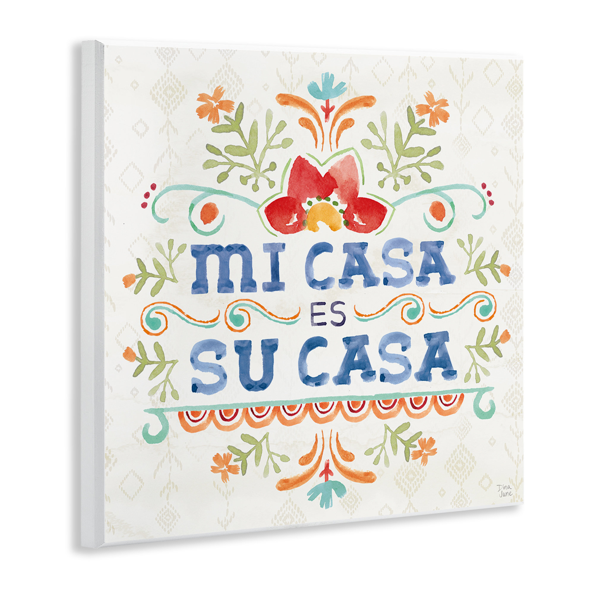 Ophelia & Co. Our House Pattern Wall Plaque Spanish Art, by Dina June ...