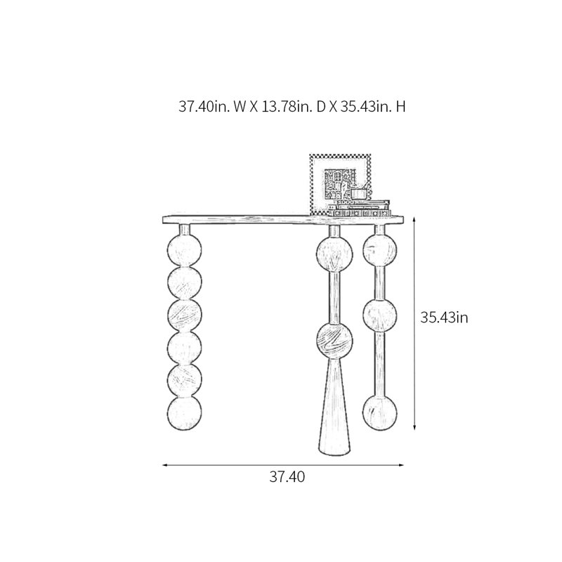 interanest Retro Art Console Table | Wayfair