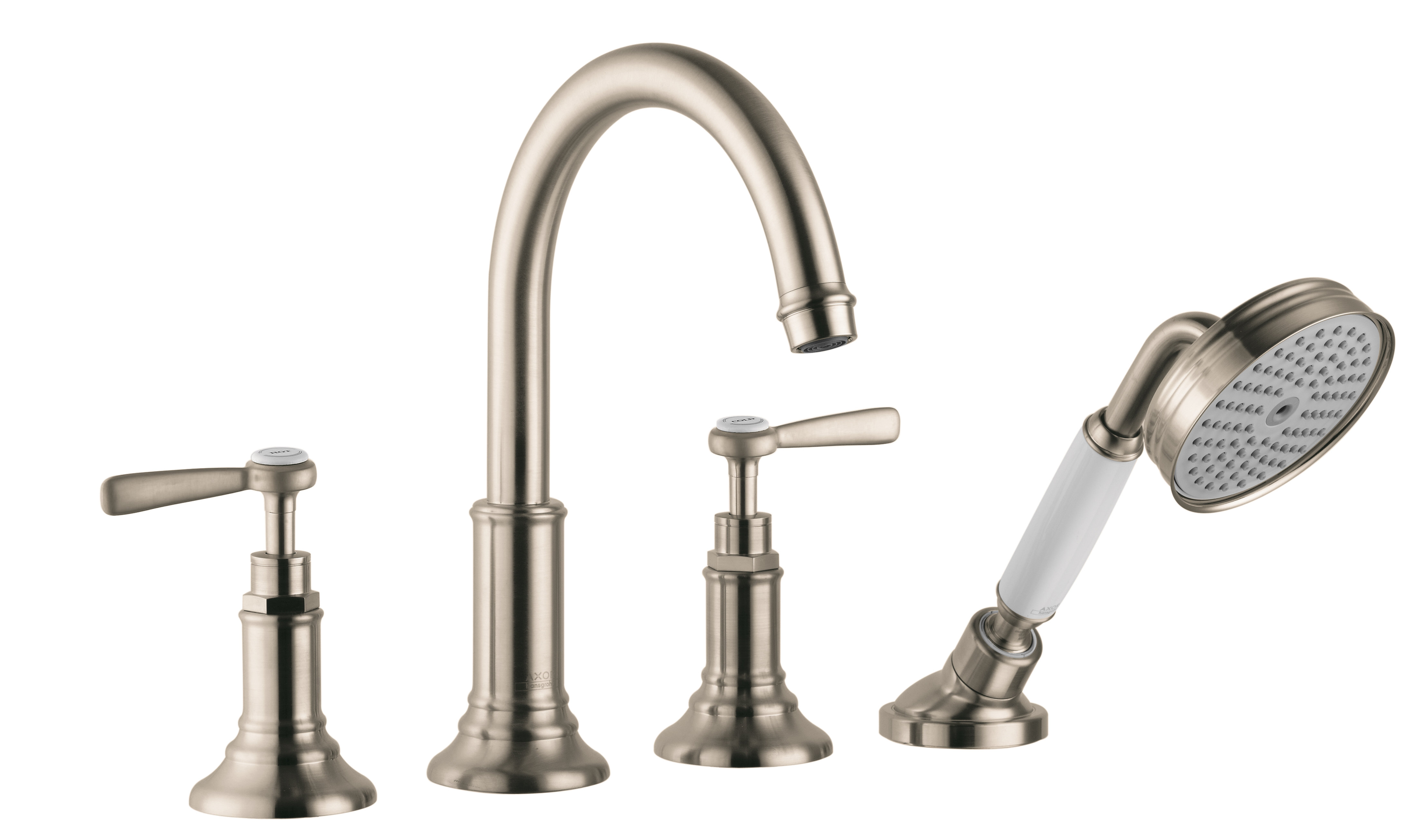 AXOR Montreux Double Handle Deck Mounted Roman Tub Faucet Trim with ...