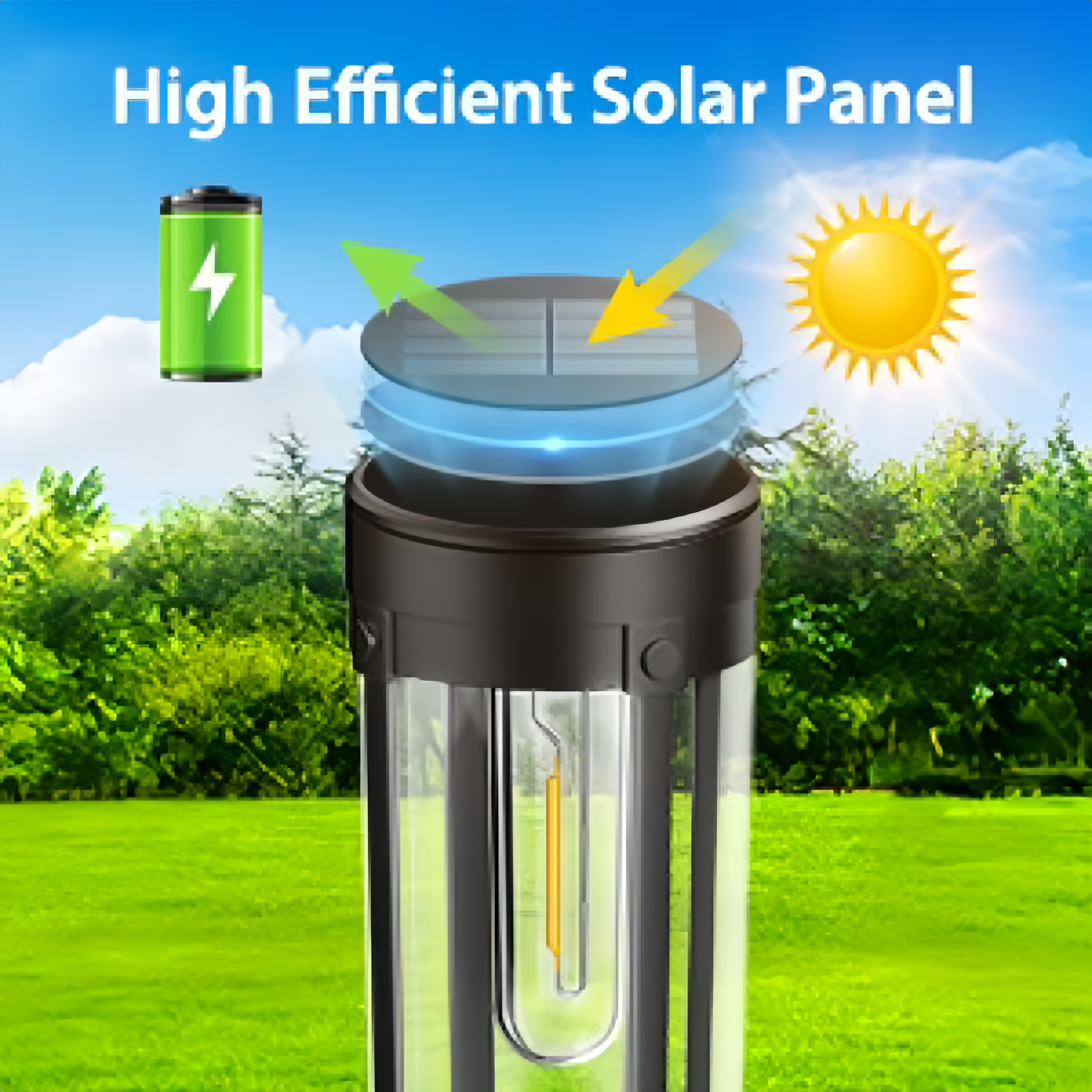 LETMY Black Low Voltage Solar Powered Integrated LED Pathway Light Pack ...