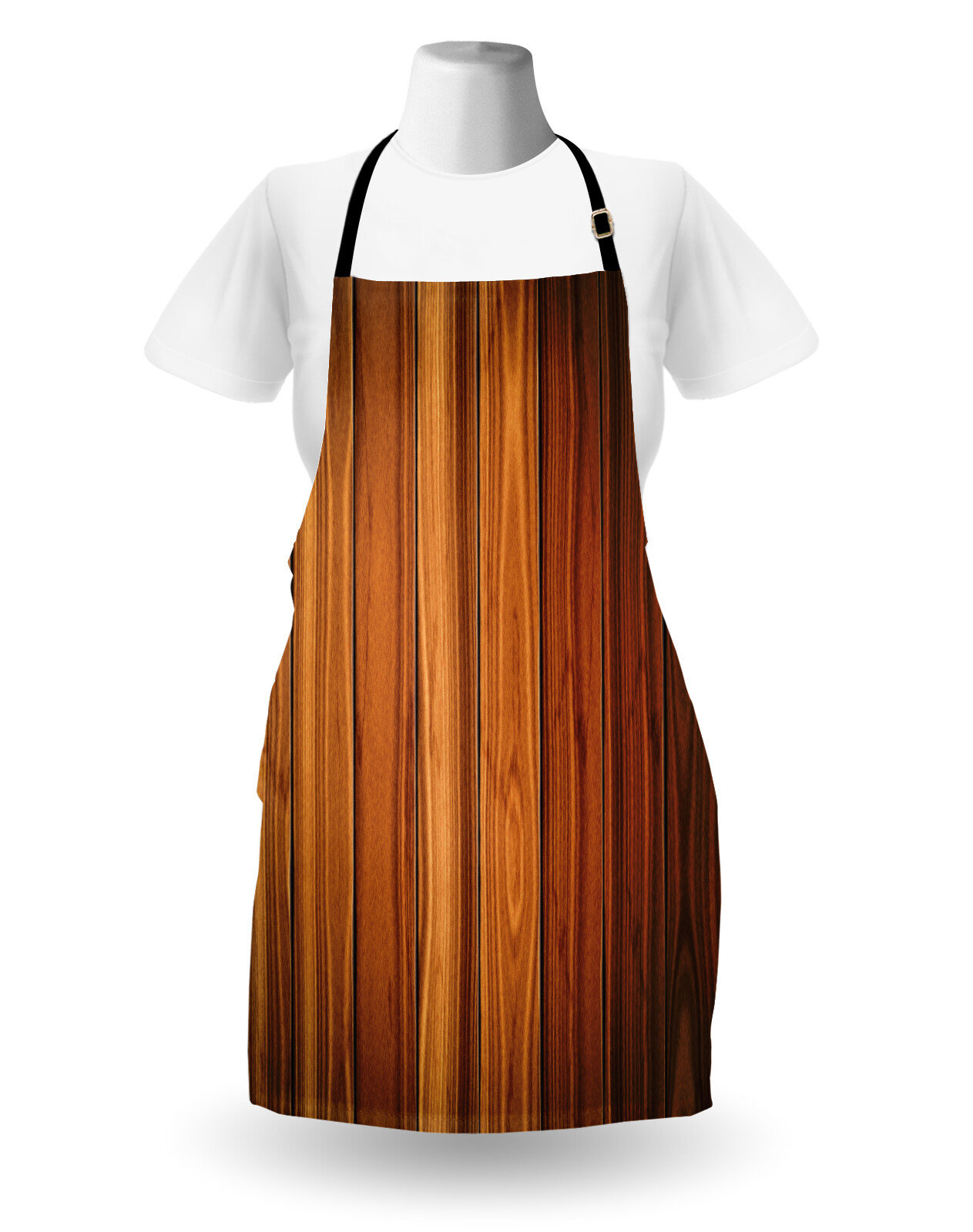 East Urban Home Rustic Apron Unisex, Wooden Planks Image, Adult Size ...