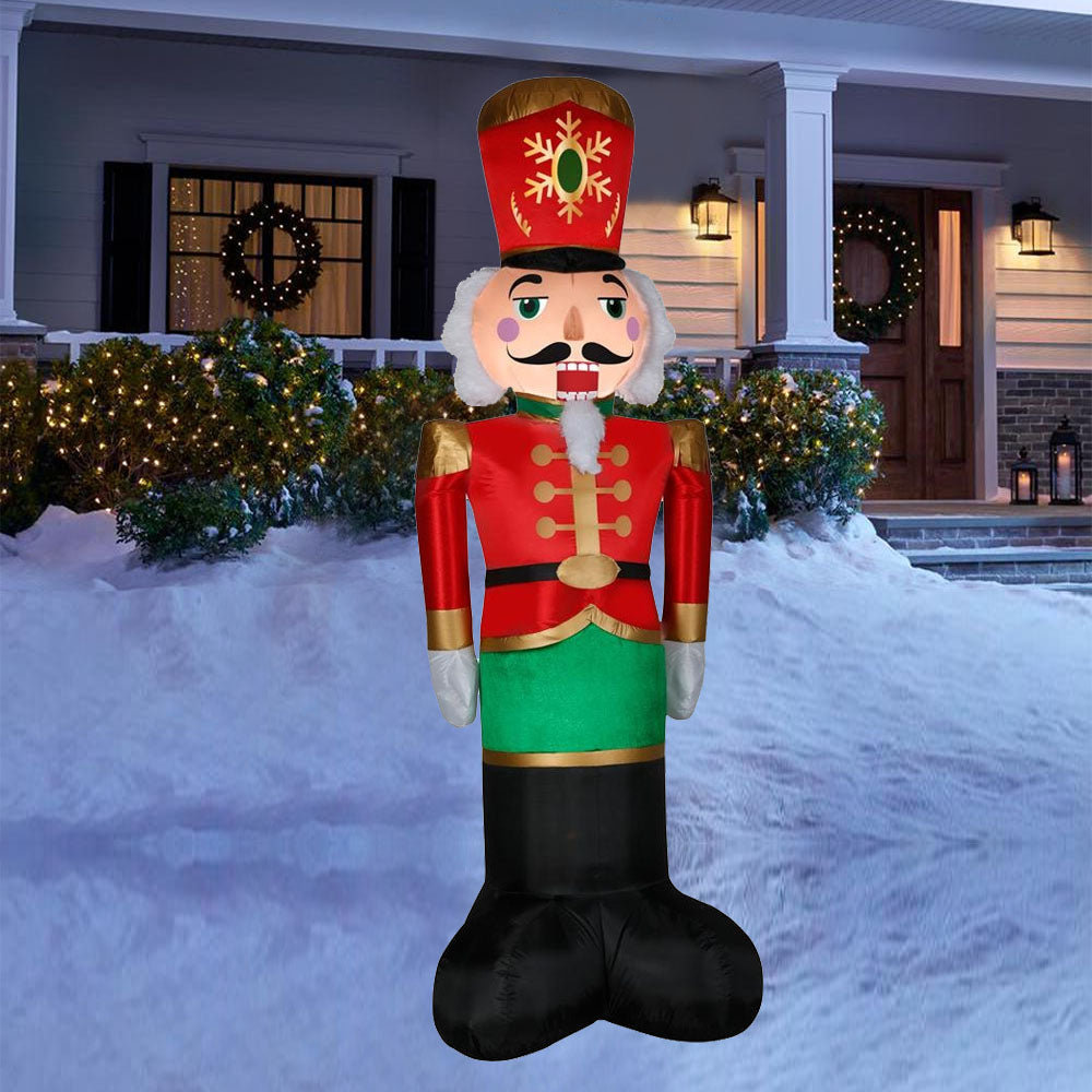 Gemmy Industries Airblown-Mixed Media-Luxe Nutcracker Inflatable ...
