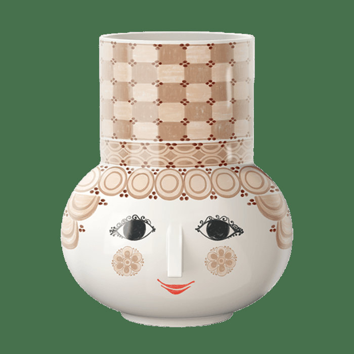 Bjorn Wiinblad Olga Vase, Sand, H: 13.8" | Perigold