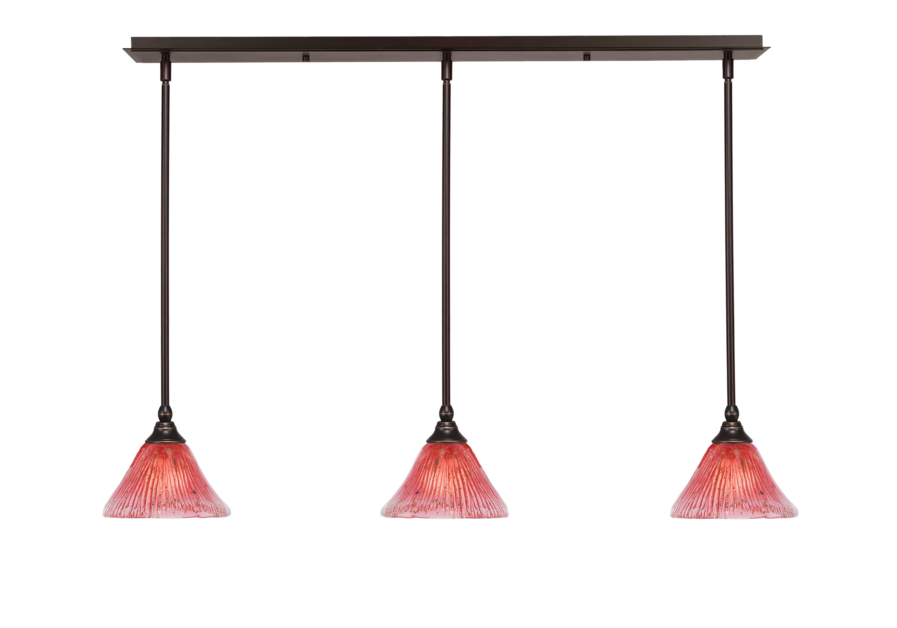 Astoria Grand 3 Light Stem Hung Linear Pendalier Shown With 7" Firré ...