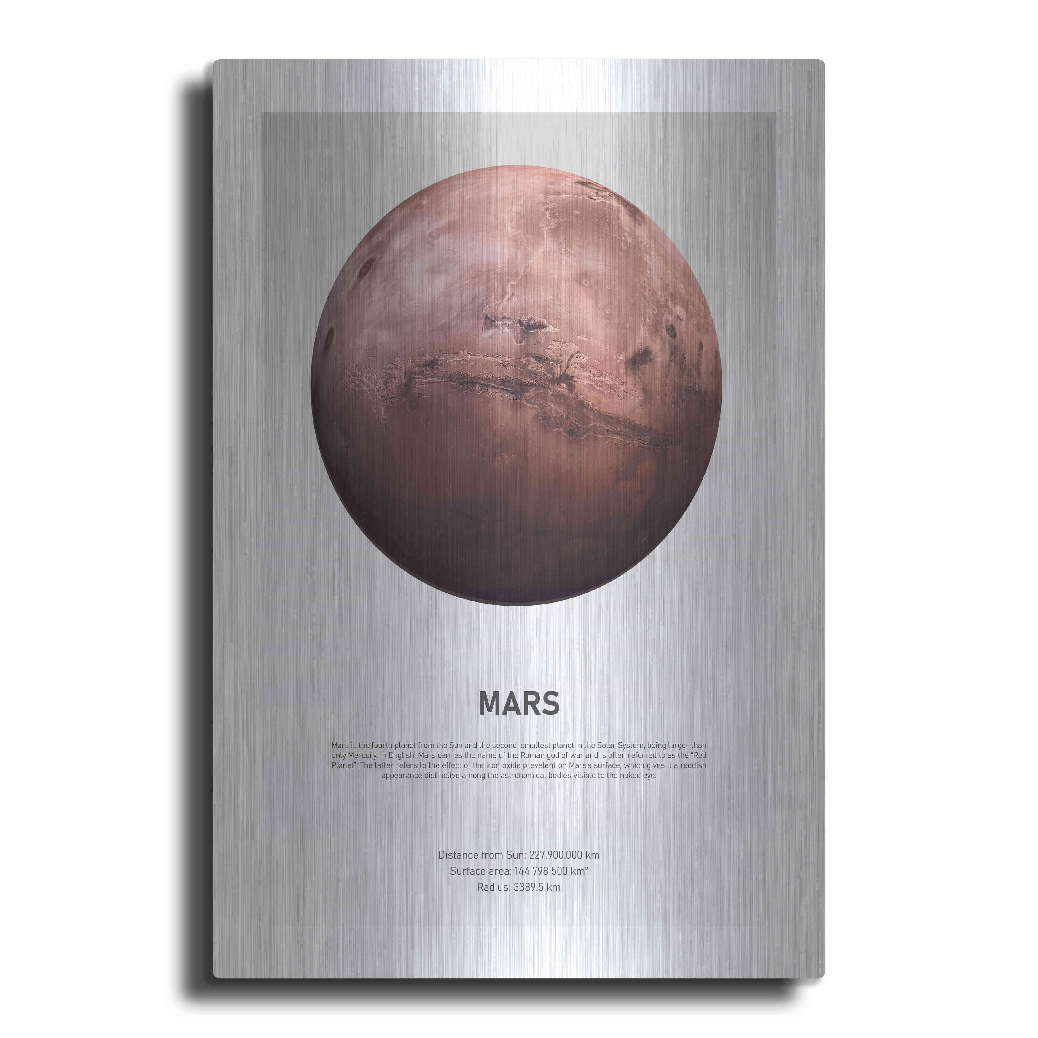 Trinx Luxe Metal Art 'Mars Light' By Design Fabrikken, M Mars Light by ...