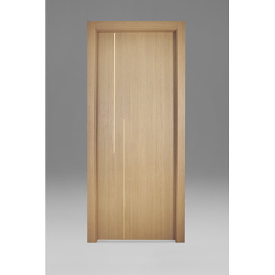 LEGNORI Modern Pre-Hung Italian Interior Door White Oak Prefinished ...