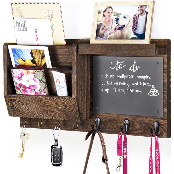 Bassetts Solid Wood Wall Organizer - Wayfair Canada