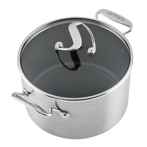 Circulon Stainless Steel Induction Cookware Set with SteelShield Hybrid ...