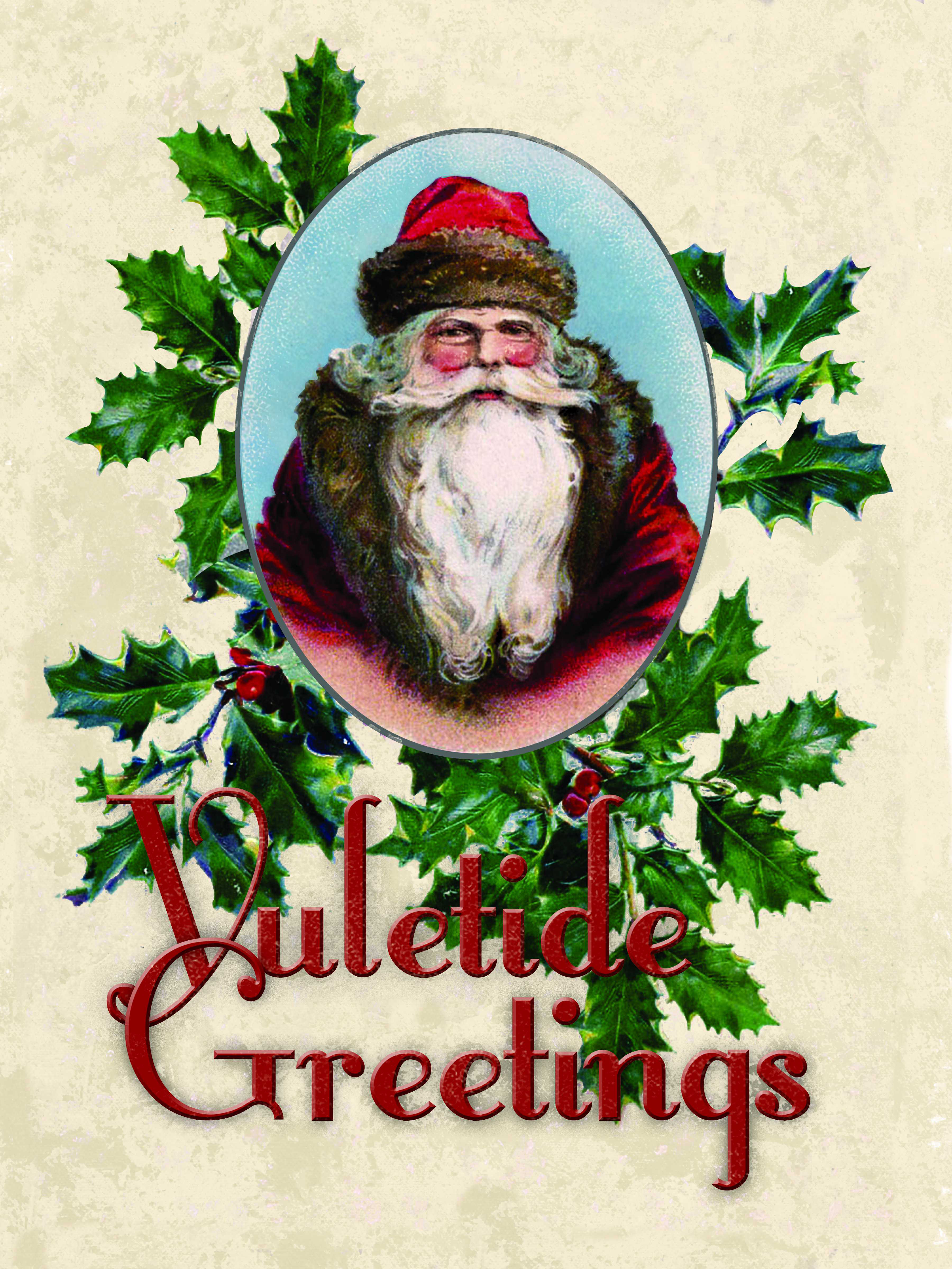 The Holiday Aisle® Yuletide Greetings - Wrapped Canvas Print | Wayfair