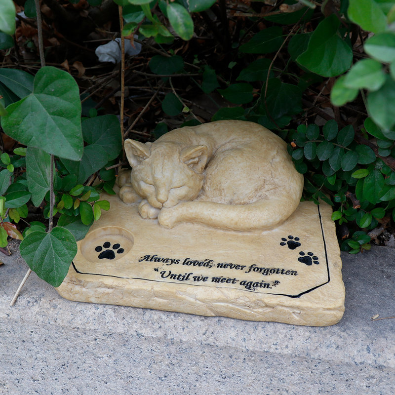 Arlmont & Co. Cat Memorial Stone | Wayfair