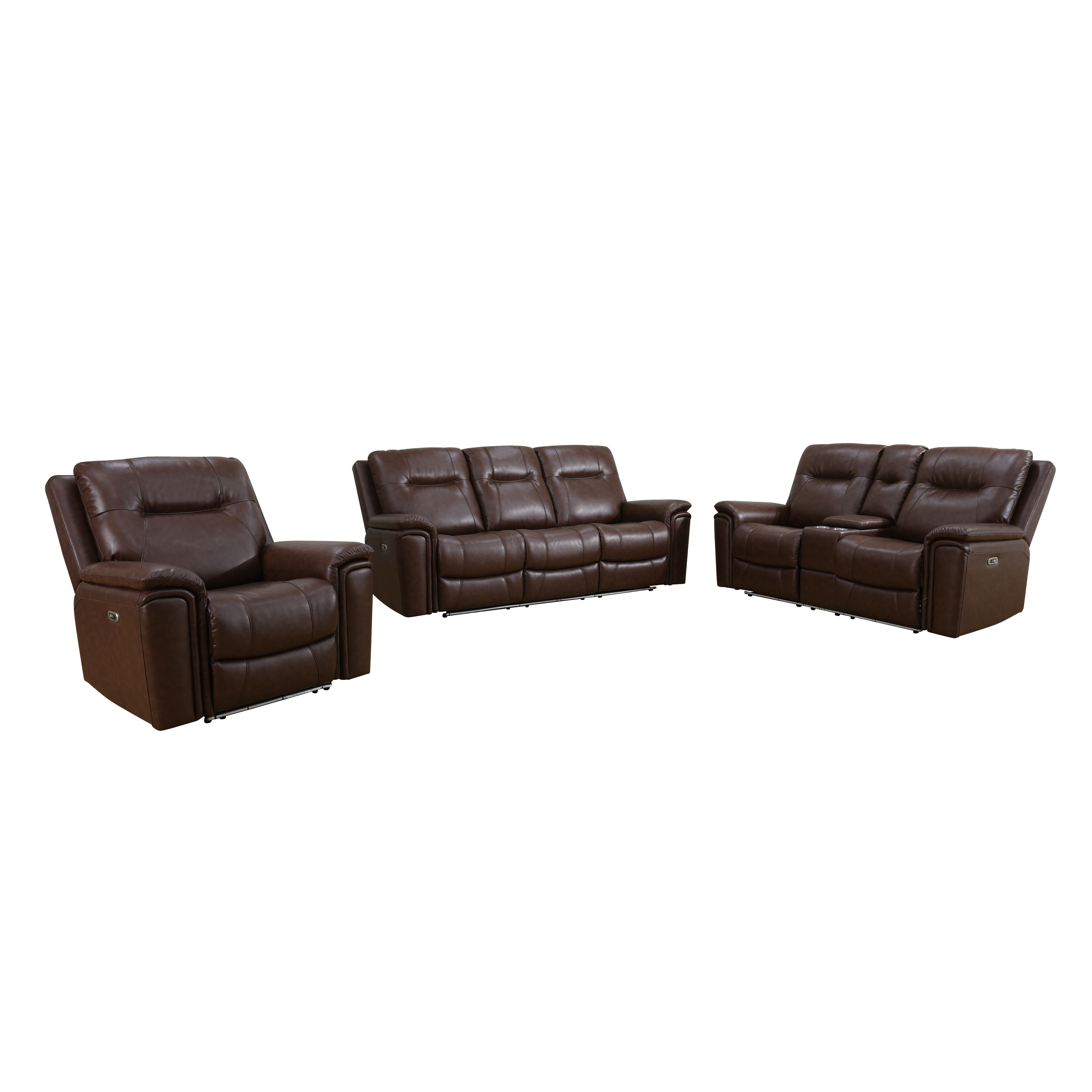 Rosdorf Park Living Room's Reddish Brown Recliner Sofa - Wayfair Canada