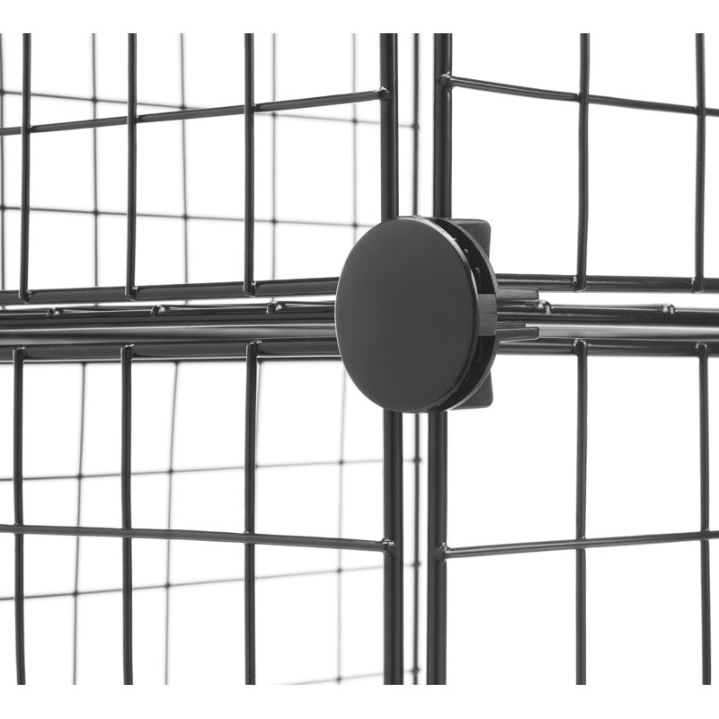 Whitmor, Inc 14.5" W Black Metal Storage Cube & Reviews | Wayfair