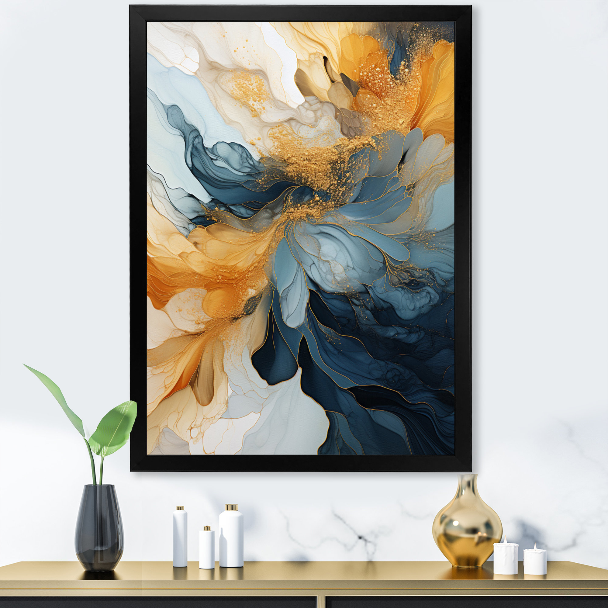 Wrought Studio™ Evern Infinite Motion I Framed On Canvas Print | Wayfair