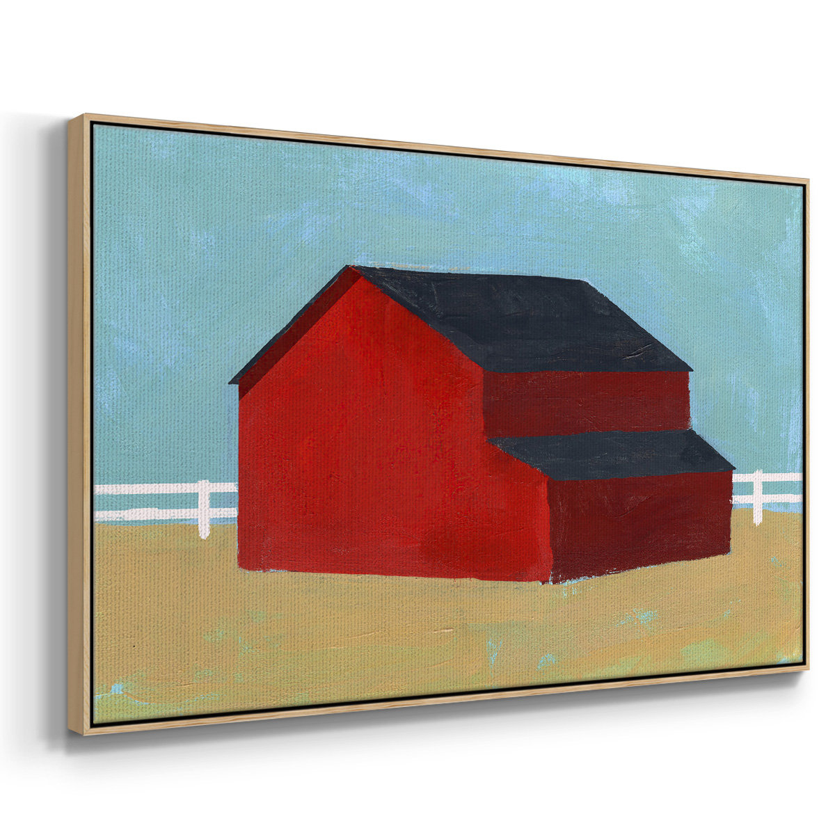 Wexford Home Big Red One II Framed On Canvas Print | Wayfair