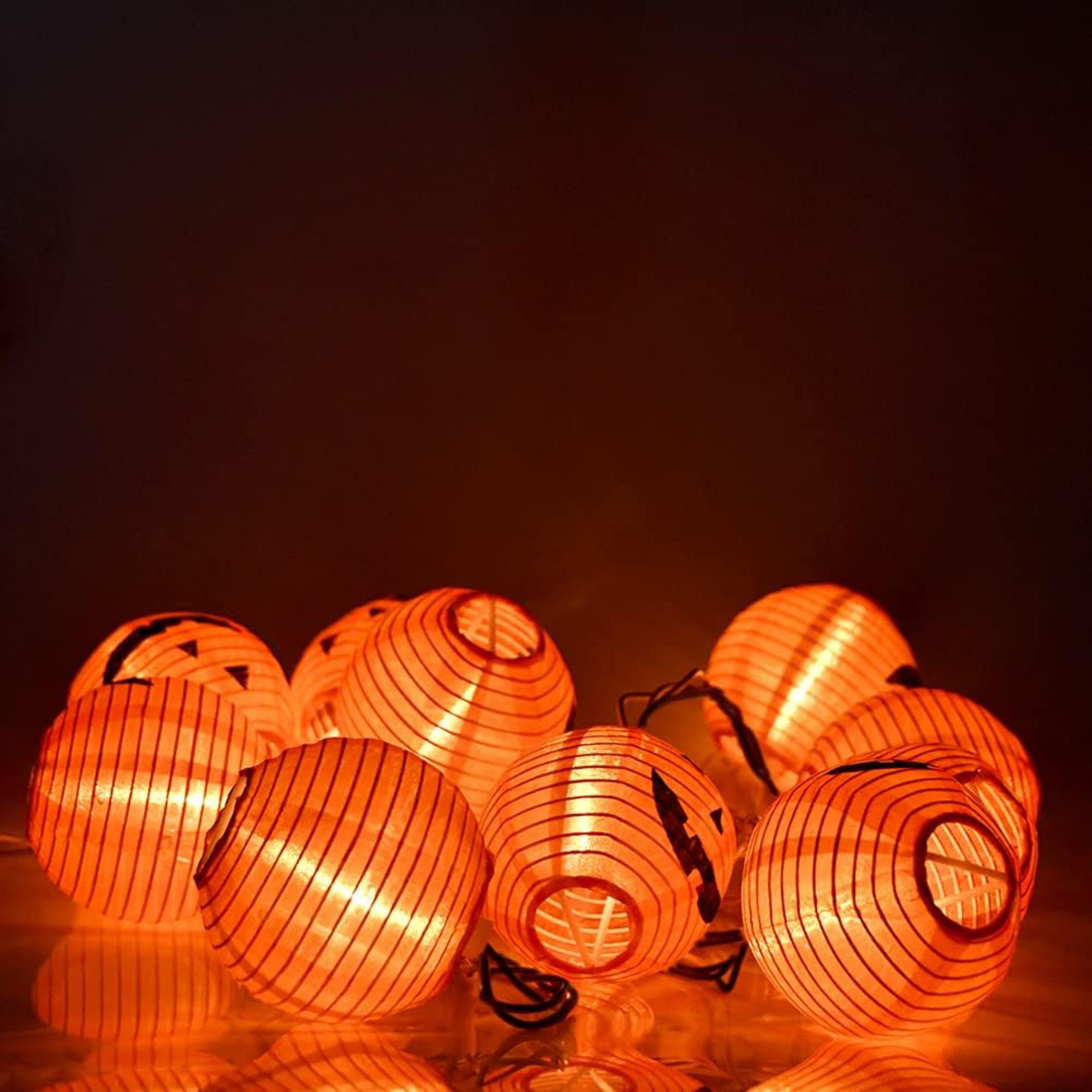 The Holiday Aisle® Pumpkin Lantern 8.5FT Pumpkin String Lights With 10 ...