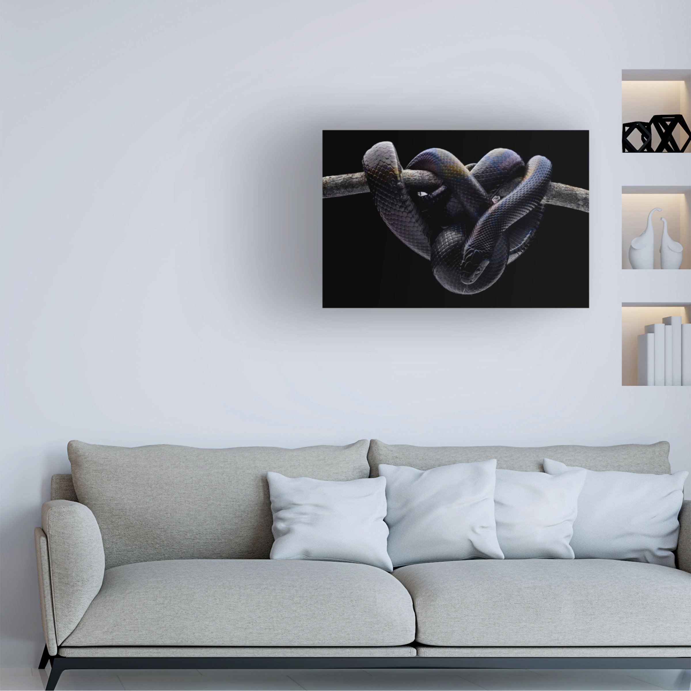 Ebern Designs Bolog Shikhei Goh Dark Evil Canvas Art | Wayfair