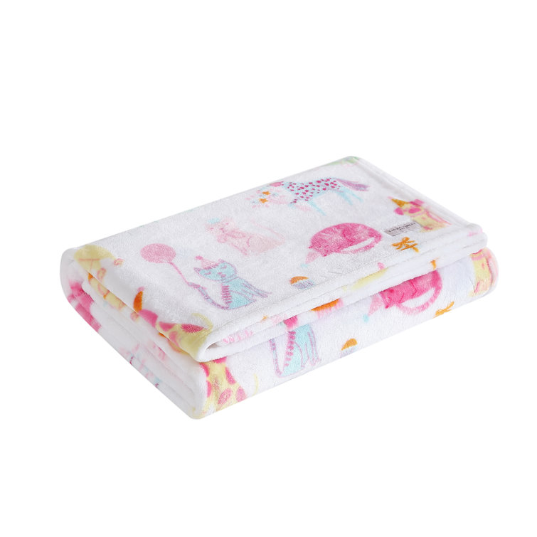 Laura Ashley Kids Printed Ultra Soft Plush Throw Blankets | Wayfair