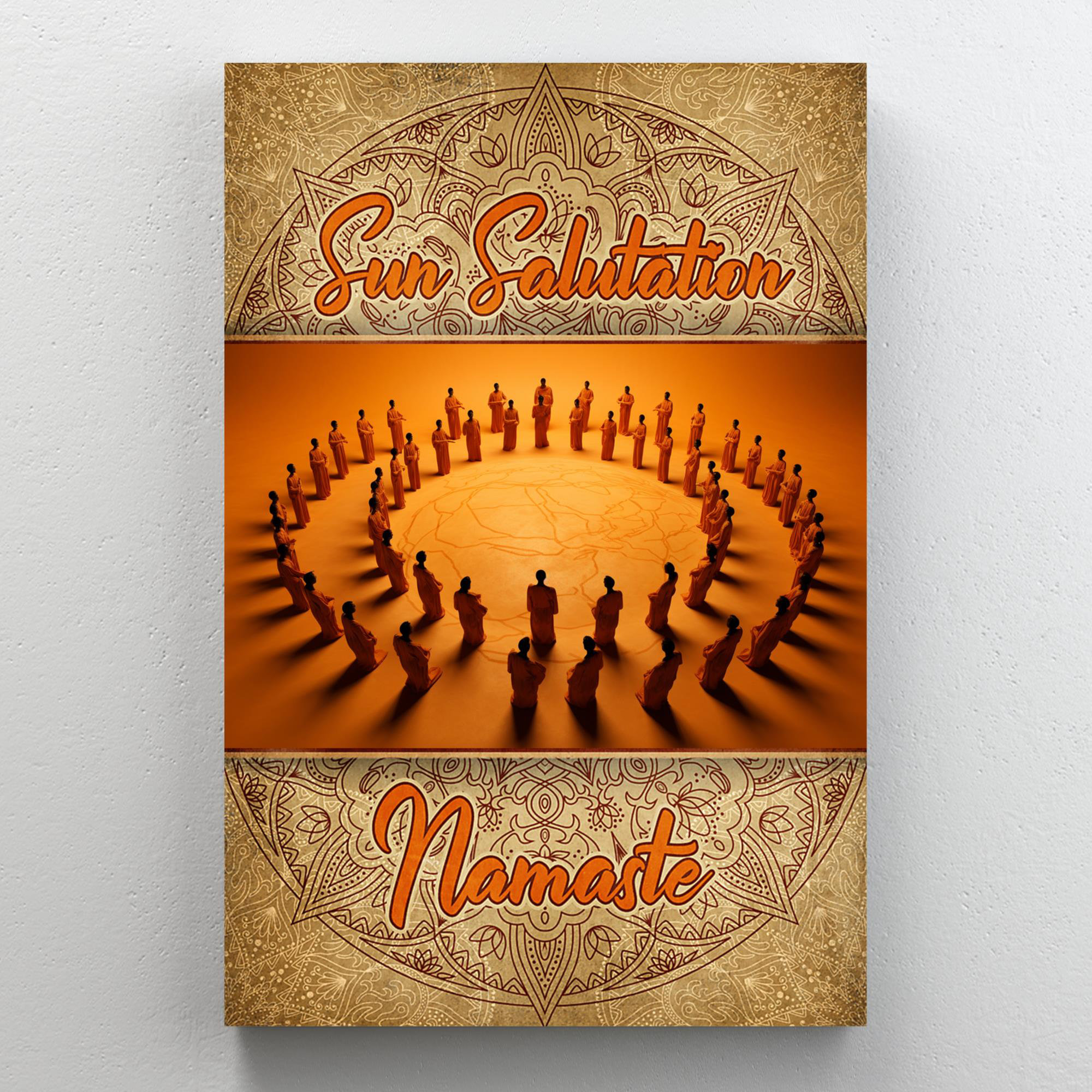 Trinx Ateeq Sun Salutation Namaste On Canvas Graphic Art - Wayfair Canada