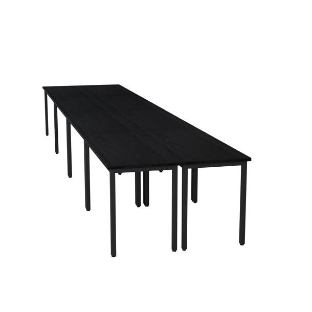 17 Stories Sharlen 165.3''Wide 12FT Modular Rectangular Conference ...