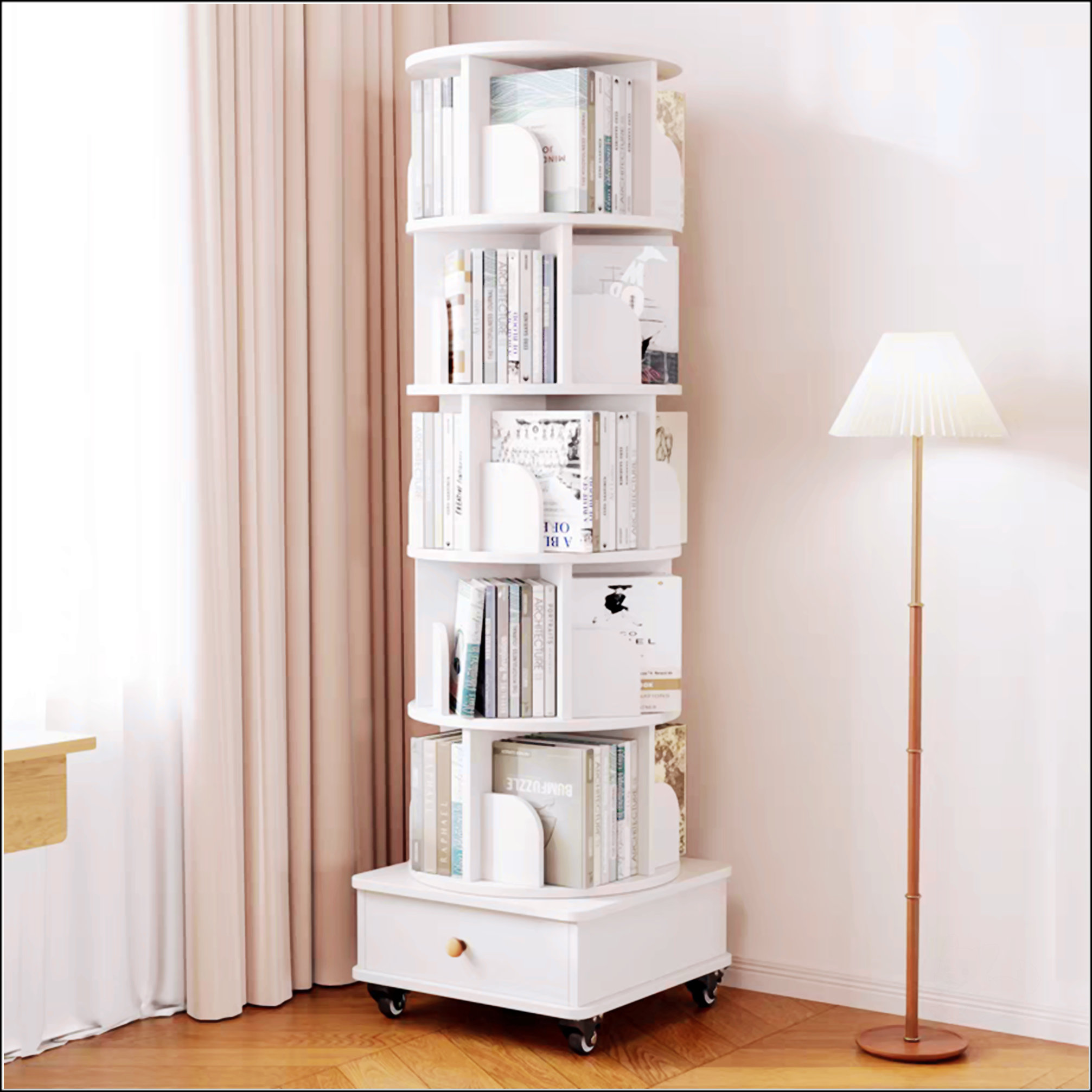 Latitude Run® Rotating Bookshelf - Wayfair Canada