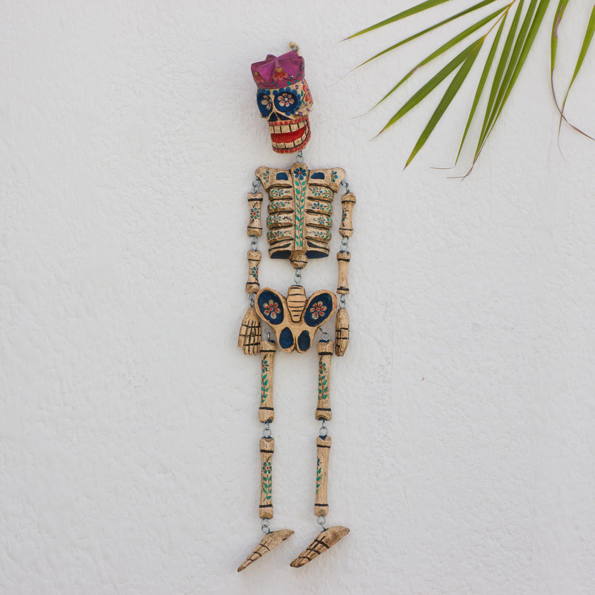 Bloomsbury Market Day of The Dead Skeleton Wood Wall Décor | Wayfair