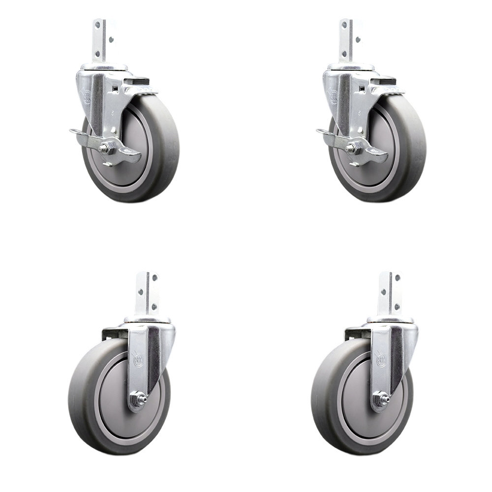 Service Caster 4 Piece Thermoplastic Rubber Caster Set - Wayfair Canada