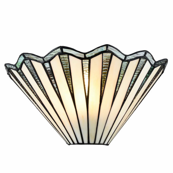 Astoria Grand Stained Glass Sconce Light Tiffany Style Wall Light | Wayfair