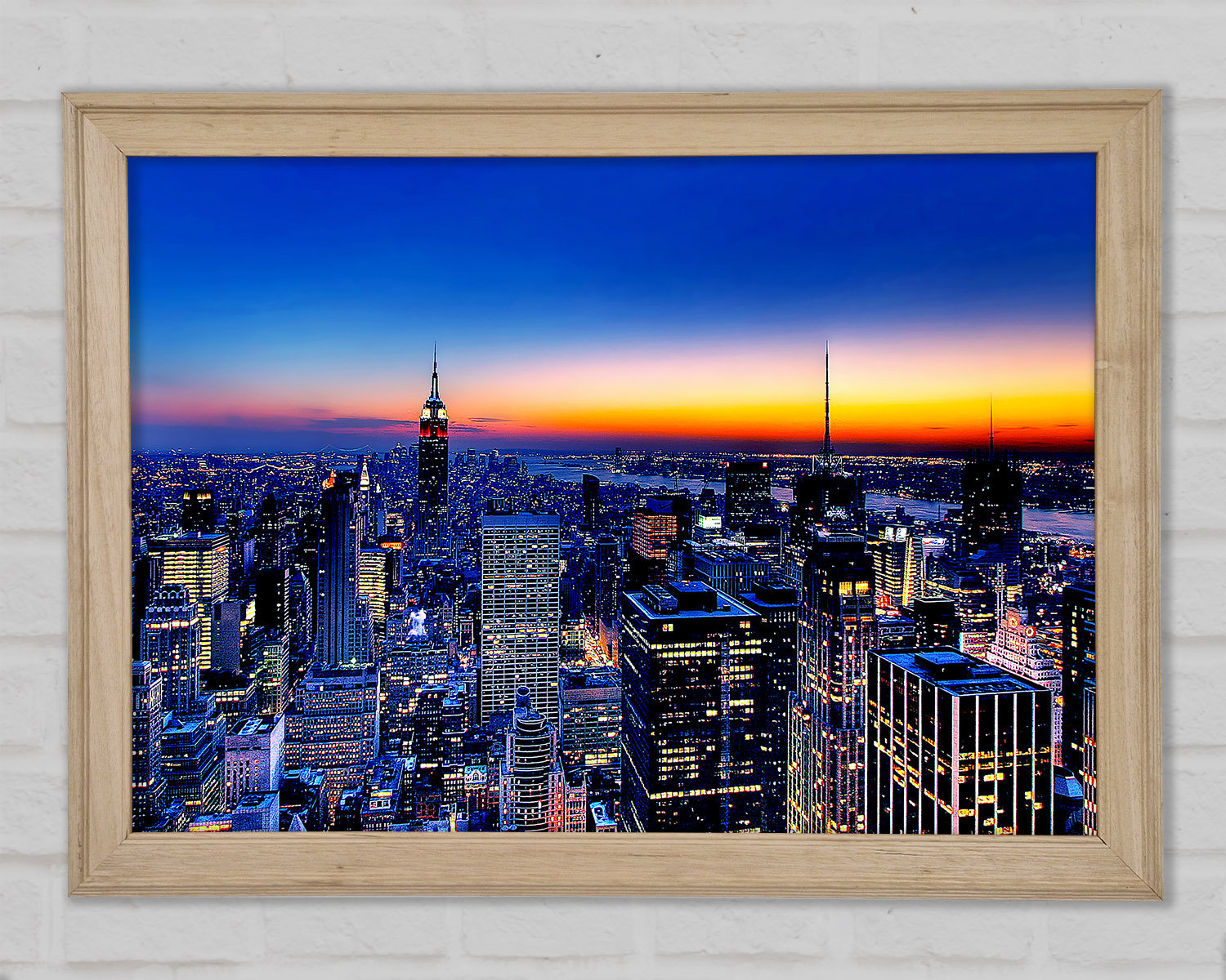 Brayden Studio New York City Golden Horizon - Print | Wayfair.co.uk