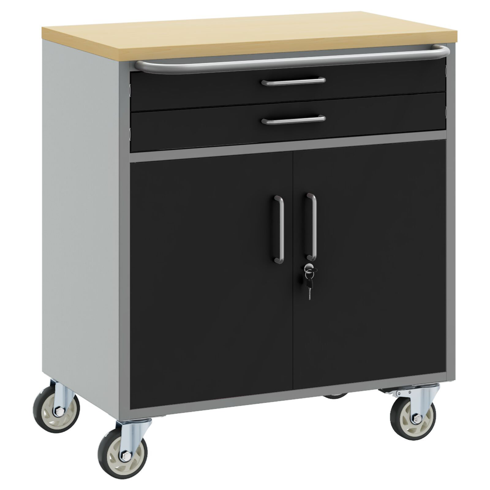 WFX Utility™ Tool Cabinet With Wheels And Lockable Black 29.5X17.7X33.5 ...