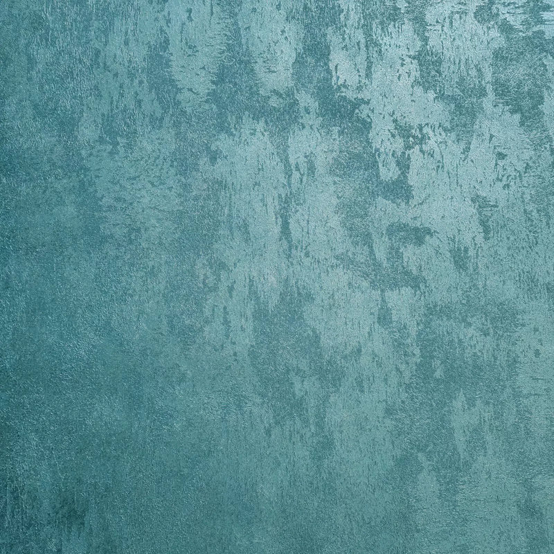 Orren Ellis Plain Foil Green Blue Teal Metallic Faux Concrete Plaster ...