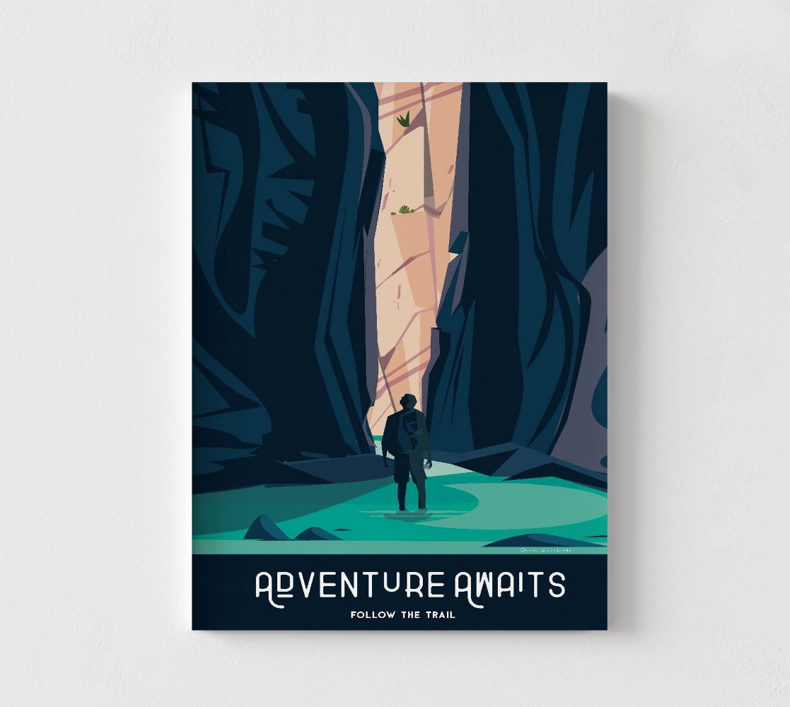 WeFrameArt Adventure Awaits By Omar Escalante, Backpackers Forest ...