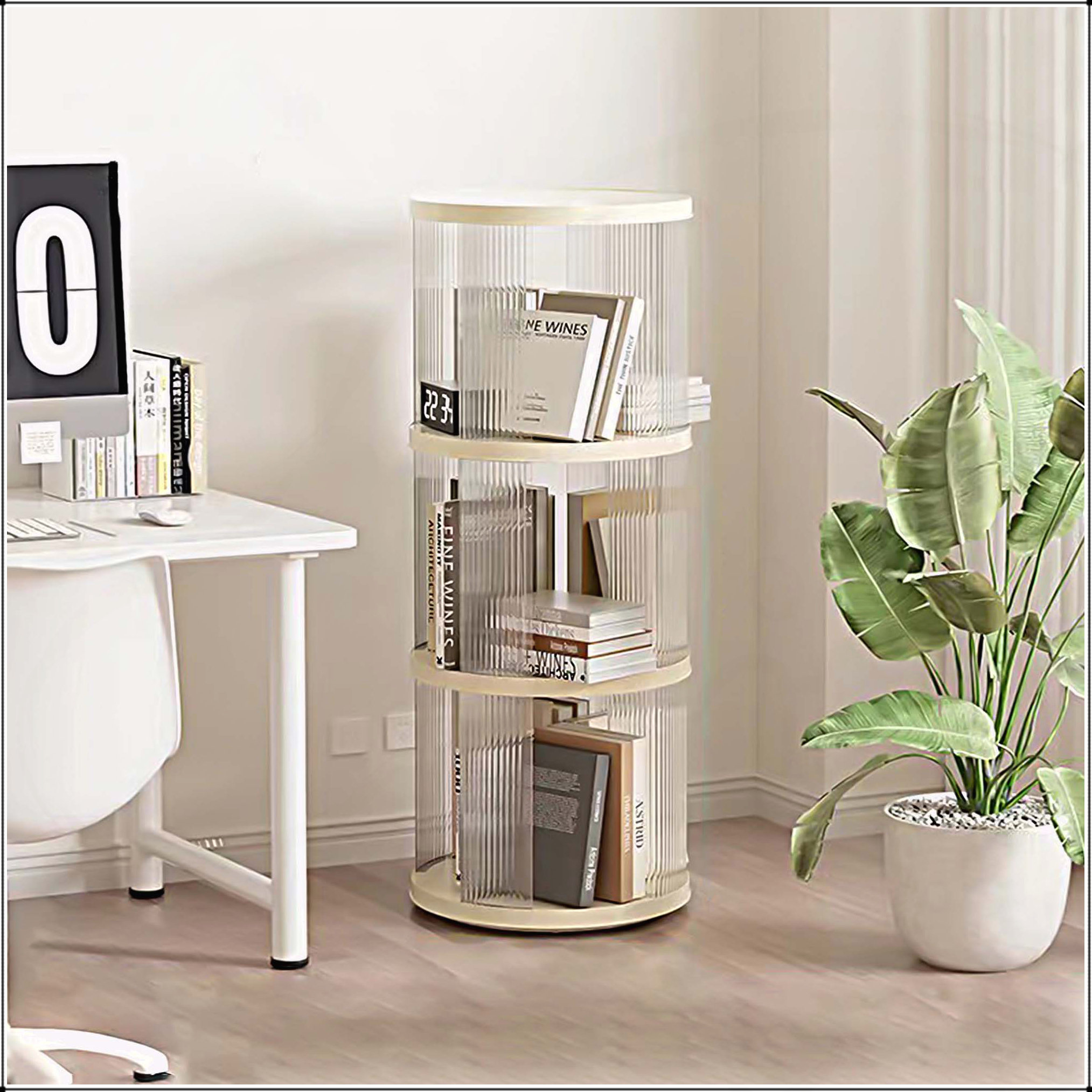 Wrought Studio Versatile Rotating Bookshelf for All Ages, Space-Saving ...