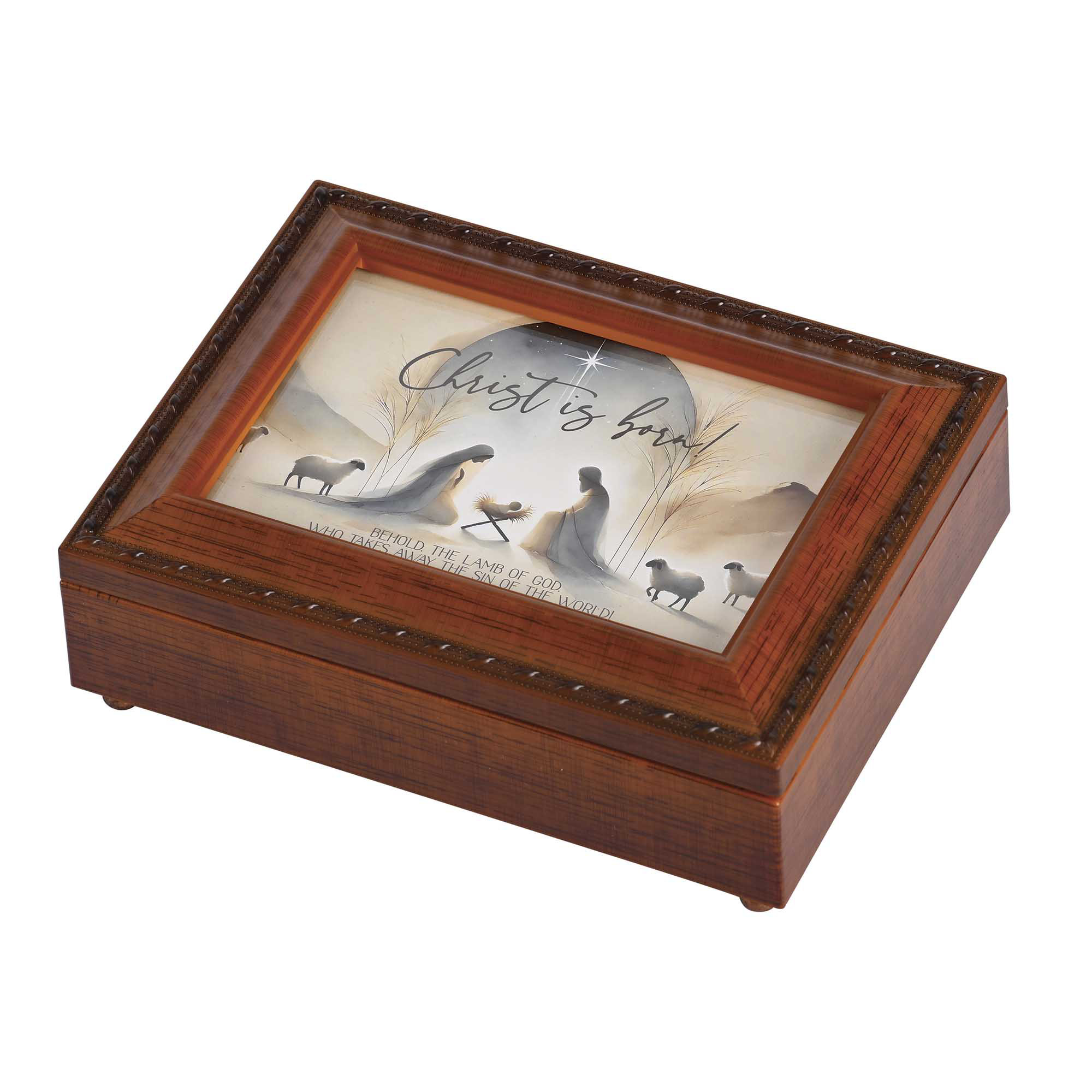 The Holiday Aisle® Music Box Nativity Joy To The World | Wayfair