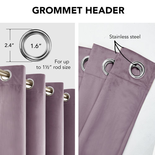 Mercer41 Trenady Polyester Blackout Curtain Pair | Wayfair