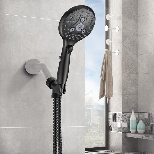 Toledo Bath & Kitchen Shower Head, 7-Setting Handheld Shower Head With ...