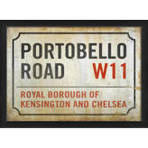 The Artwork Factory Baker Street London Street Sign Framed Textual Art ...