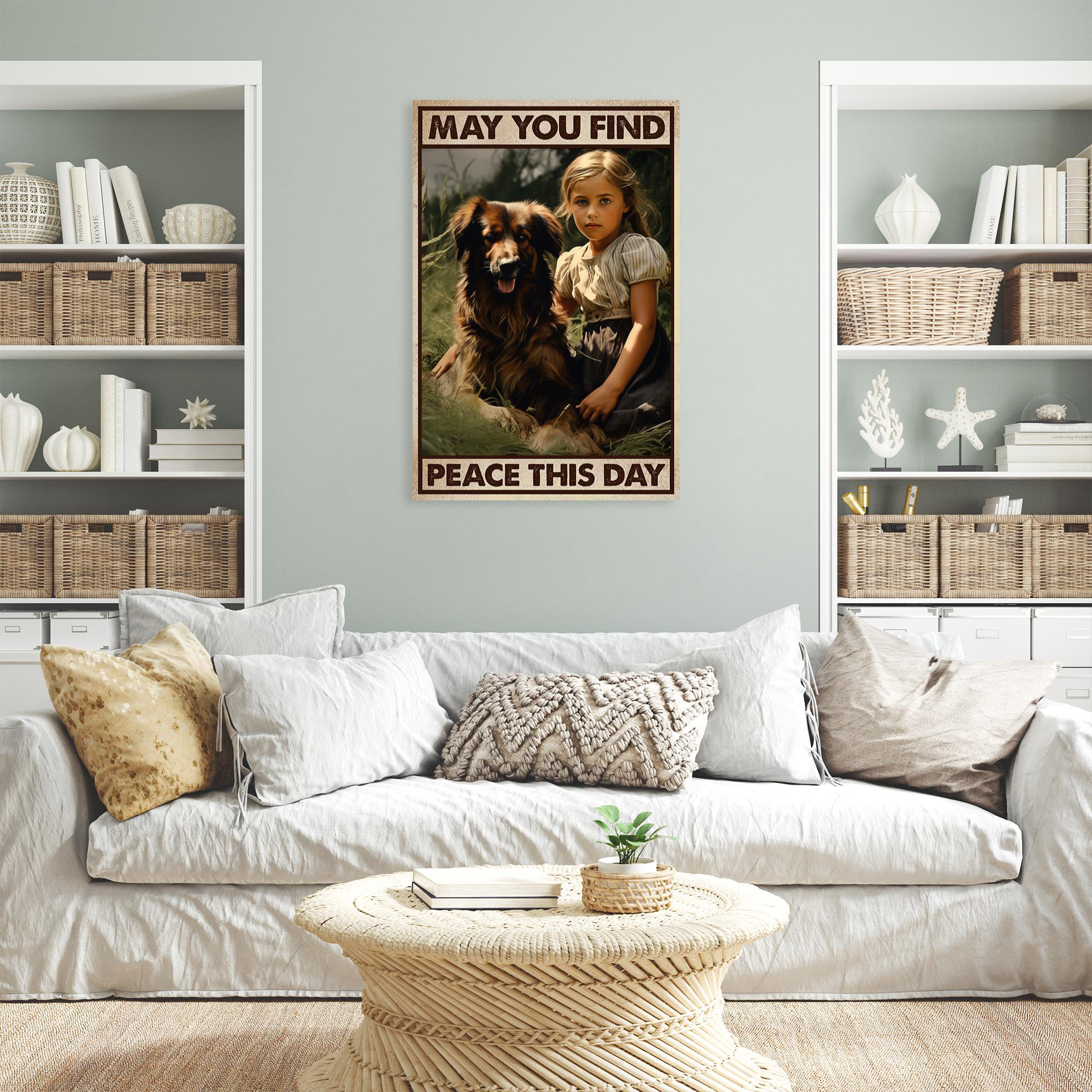 Trinx May You Find Peace This Day - 1 Piece Rectangle Gr May You Find ...