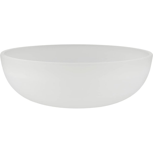 Ebern Designs Glass Bowl Lamp Shade ( Screw on ) in White | Wayfair