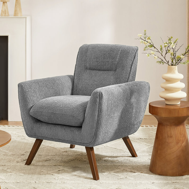 George Oliver Robertia Upholstered Armchair Accent Chair With Tufted ...
