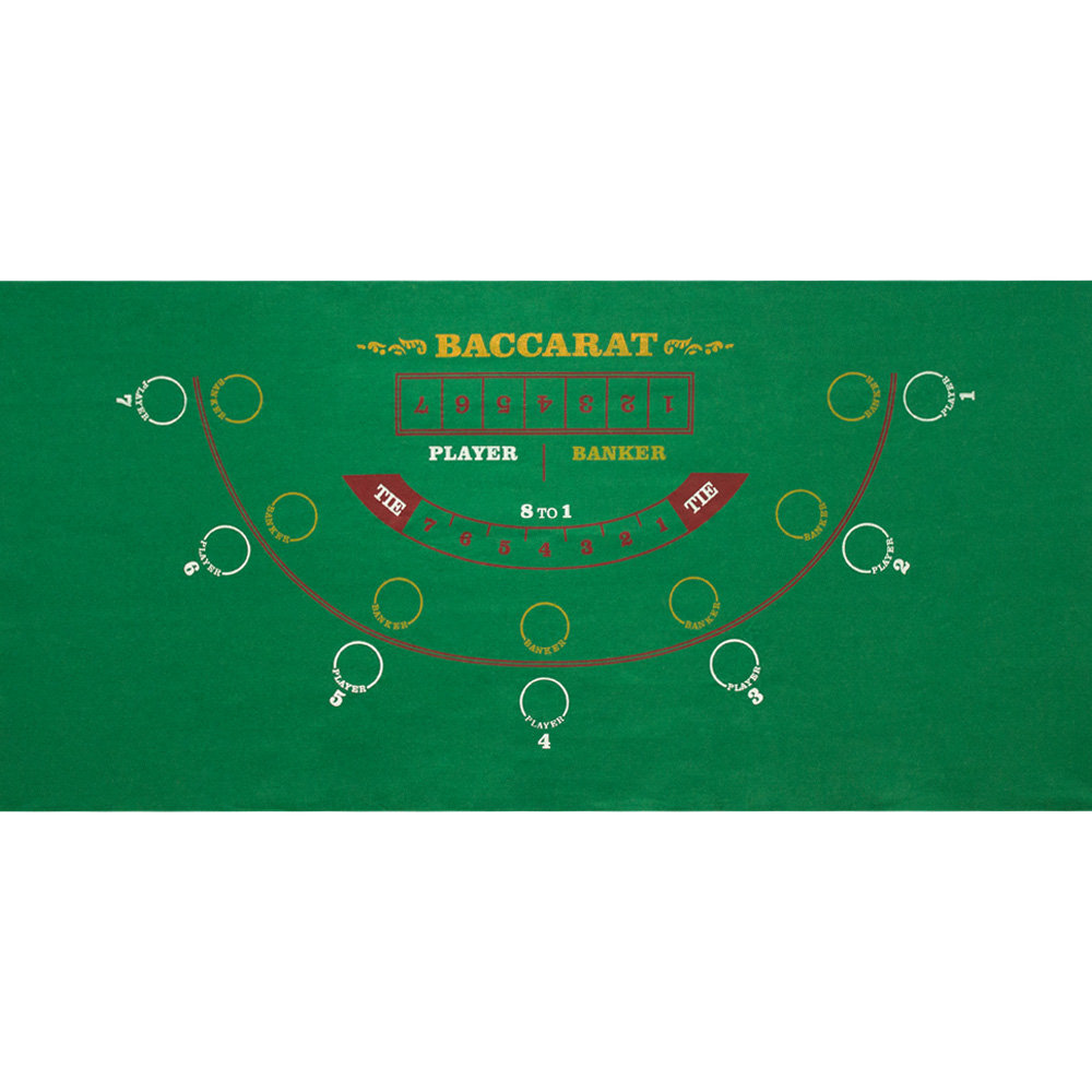 GSE Games & Sports Expert 36" x 72" Casino Baccarat Layout | Wayfair