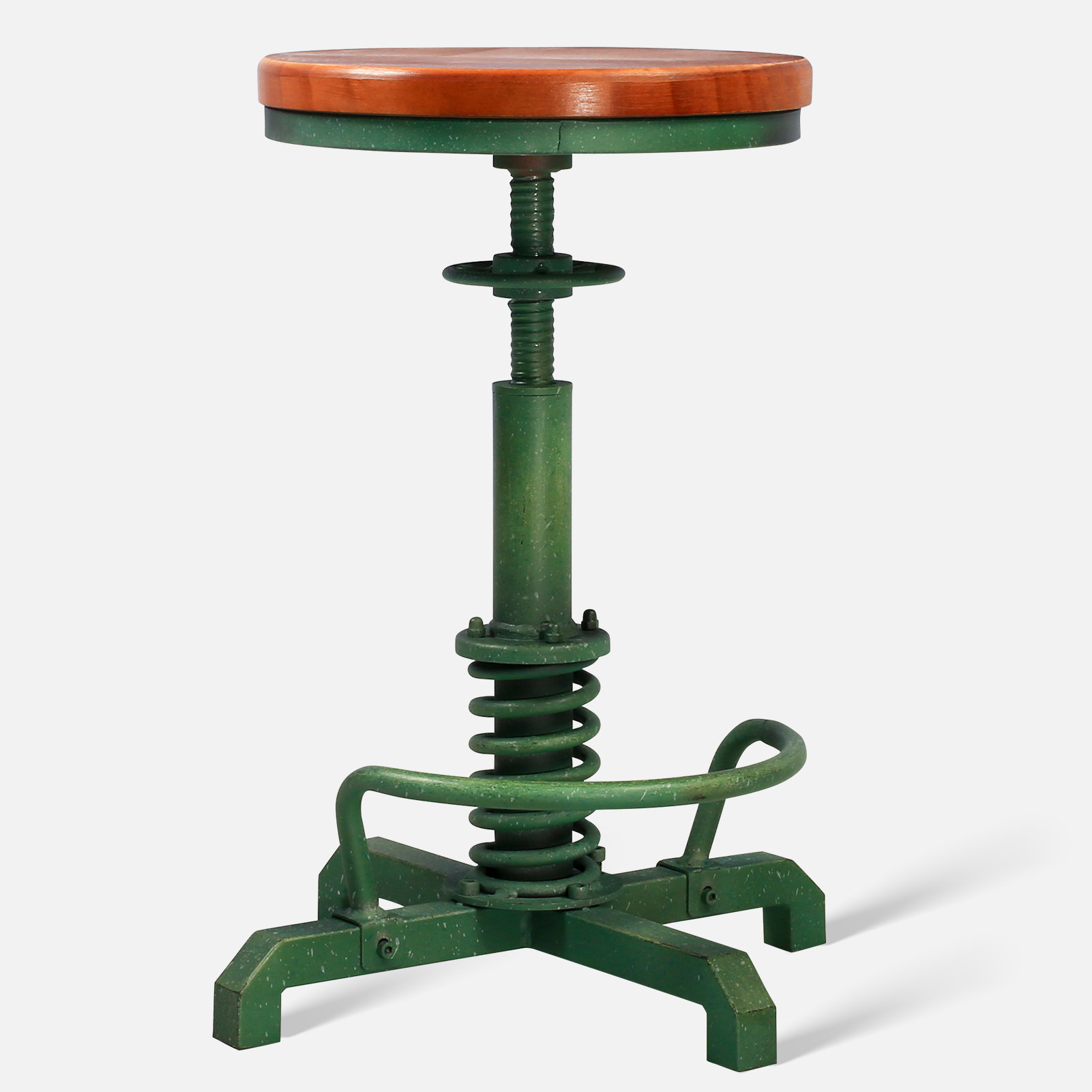 Williston Forge Javin Swivel Adjustable Height Counter Stool with Metal ...