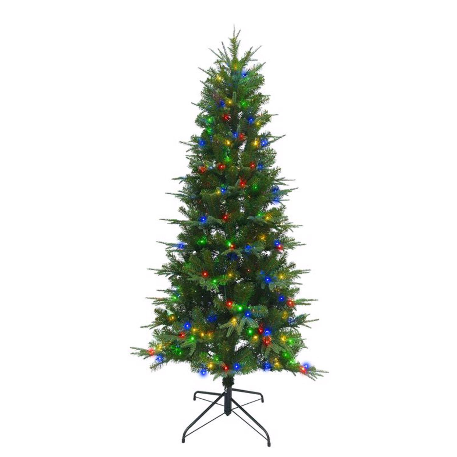 The Holiday Aisle® 1-2 Tree 7 ft. Full LED 350 ct Hudson Fraser Fir ...